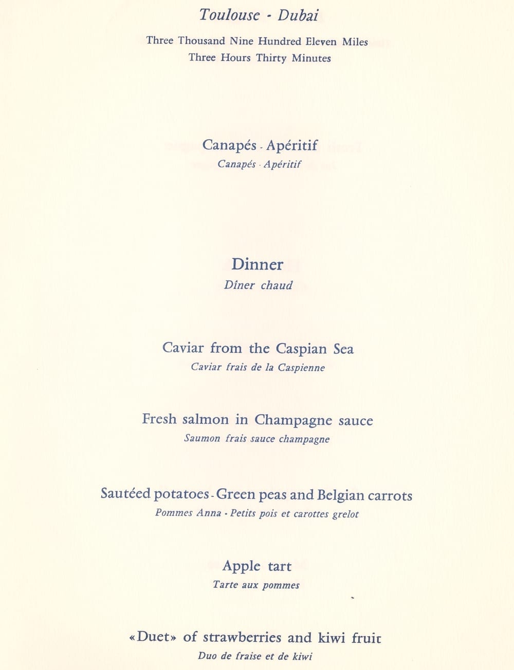 PHOTOS: The CONCORDE Experience, Menus + More... - God Save The Points