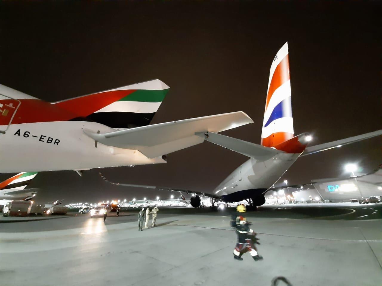 Emirates 777 & British Airways A350 Damaged In Dubai