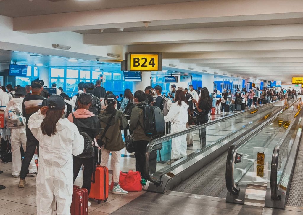 Airport Customs Line