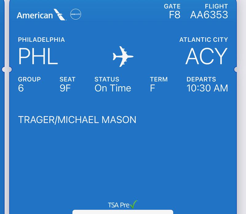 American Airline Boarding Pass